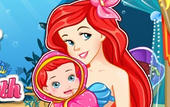 Ariel Baby Birth - Little Mermaid Games