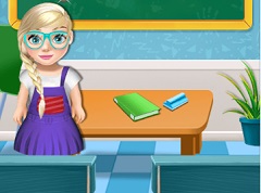 Elsa Goes To School - Frozen Games