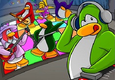 Club Penguin Disco Puzzle - Club Penguin Games