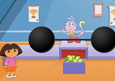 Dora And Boots Weight Lifting - Dora Games