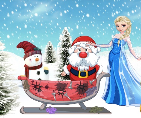 Elsa Is Helping Santa - Frozen Games