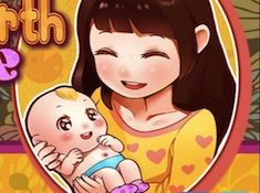 Cute Girl Giving Birth - Doctor Games