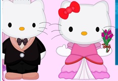 Hello Kitty Wedding Kissing - Hello Kitty Games