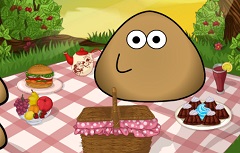 Pou Kitchen Slacking - Pou Games