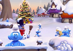 Snowball Fight With Smurfs - Smurfs Games