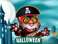 Talking Tom Halloween - Talking Friends Games