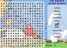 The Smurfs Word Search - Smurfs Games