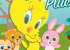 Tweety Pluck A Worm - Looney Tunes Games